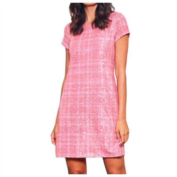 Jude Connally | Dresses | New Jude Connally Ella Sequins Dress In Plaid ...